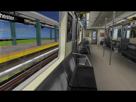 OpenBve: The final run of R40 Slant in service On Board R40 B Train Elm Aveune to E180th Street ...