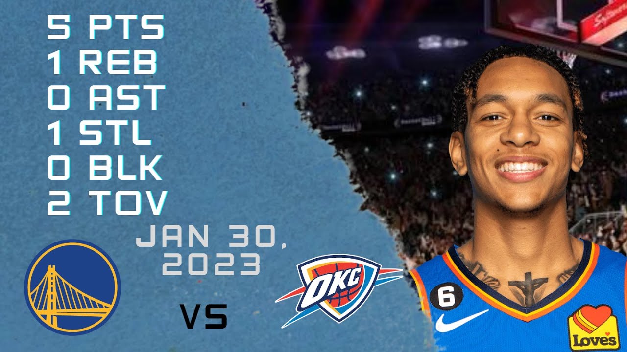 Tre Mann NBA Player Highlights 30-01-2023 THUNDER vs WARRIORS REGULAR ...