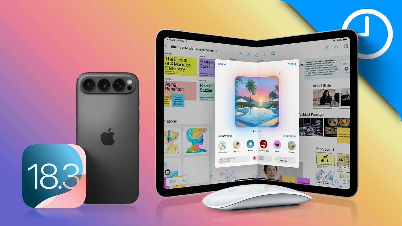 iOS 18.3, New Magic Mouse Redesign and Folding iPads 🤯 | Friday 5 - YouTube