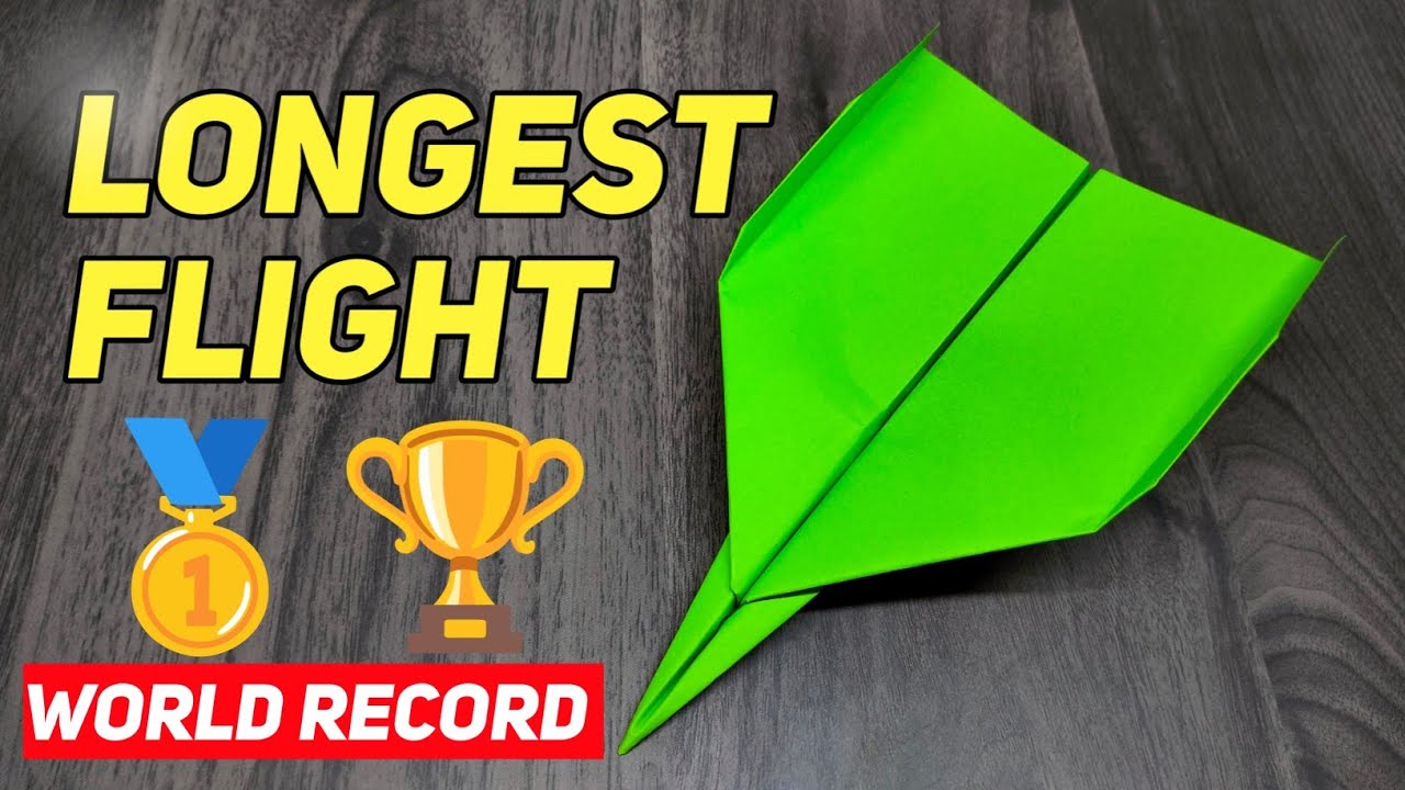 How To Make The WORLD RECORD Paper Airplane For Longest Flight YouTube how-to-make-the-world-record-paper-airplane-for-longest-flight-youtube