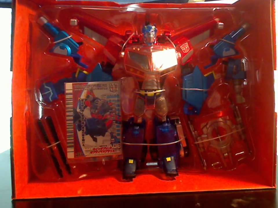 opening of Transformers Animated Wing Blade Optimus Prime - YouTube