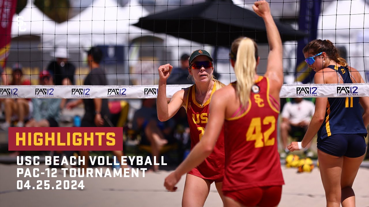 Beach Volleyball - USC 3, Cal 1: Highlights (4/25/24) - YouTube