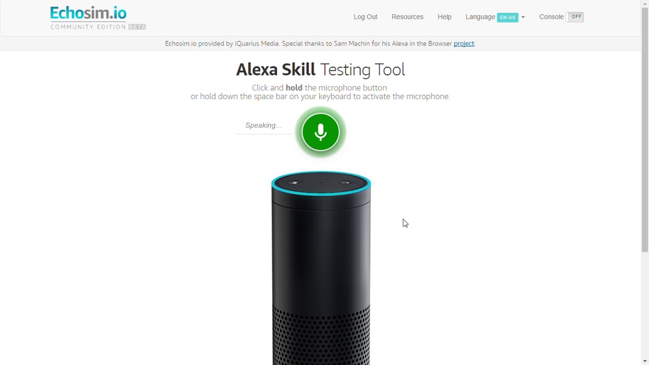 Alexa Skill Testing Tool Echosim io Google Chrome 06 12 2017 07 06 48 ...