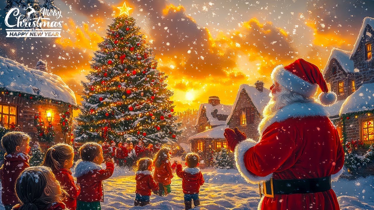 BEAUTIFUL CHRISTMAS AMBIENCE🎁Relaxing Beautiful Traditional Christmas ...