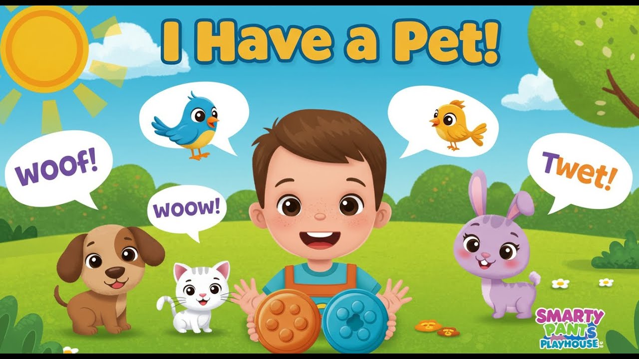 Animal Sounds Song for Toddlers 🐶 I Have a Pet! | Nursery Rhymes & Kids ...