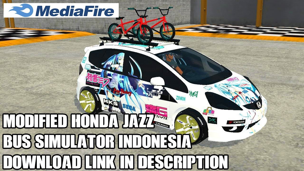 Bussid _ Modified Honda jazz car mod for bus simulator Indonesia ...