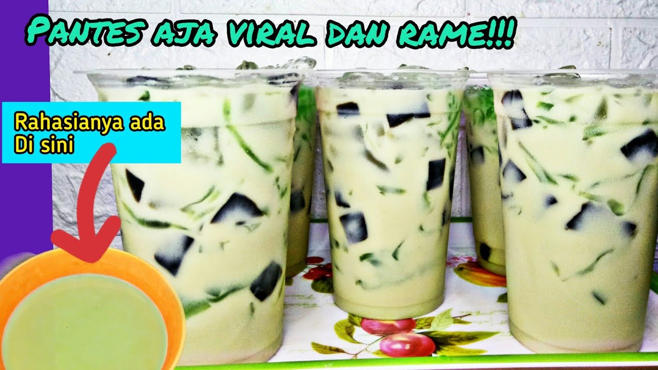 PANTES VIRAL!!! INI RAHASIA MEMBUAT " ES MATCHA JELLY KEKINIAN " ENAK ...