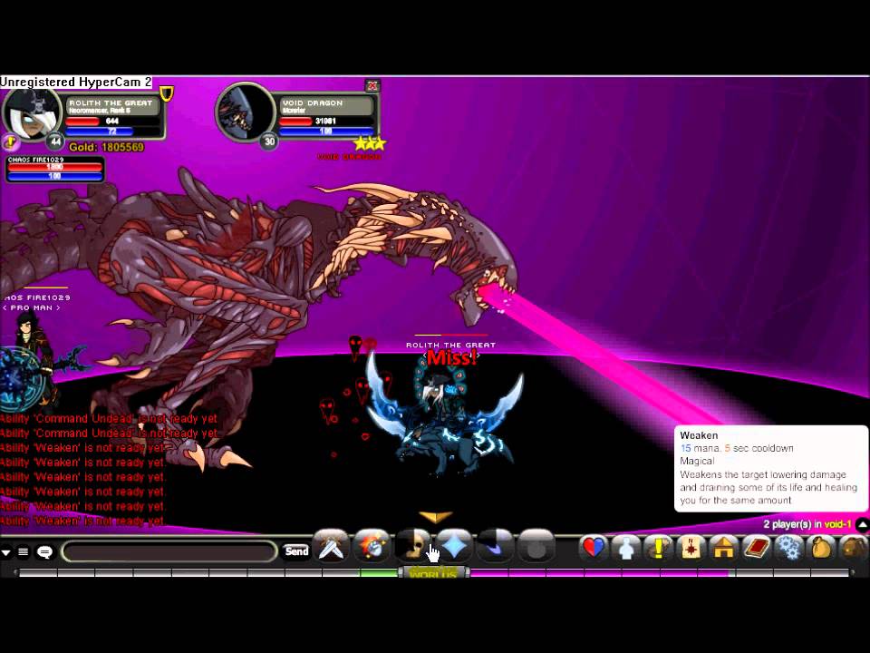 AQW saga void solo - YouTube