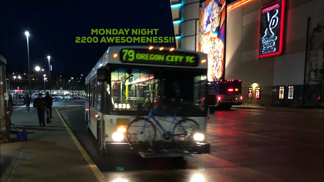 MONDAY NIGHT 2200 AWESOMENESS!! TRIMET 1999 New Flyer D40LF BUS #2308 ...