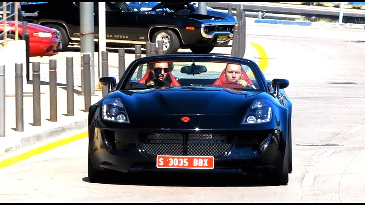 Tauro V8 Spider - accelerations, driveby's and sound! - YouTube