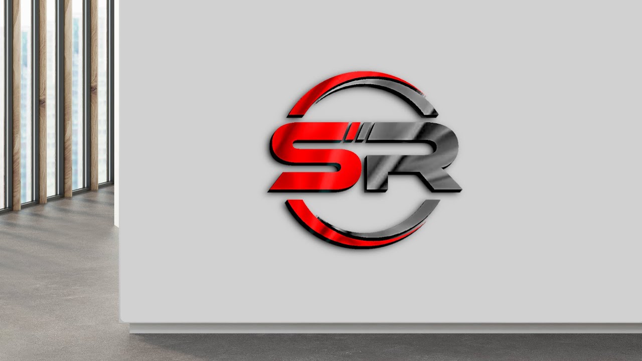 S R logo design | S R logo design in gimp - YouTube