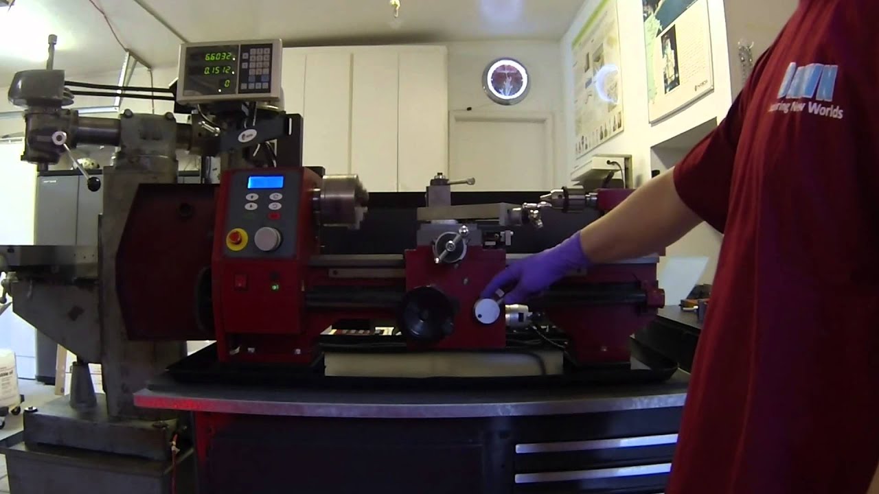 SIEG SC4 Lathe OTMT with FAGOR Digital Readout RDO - YouTube