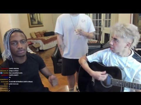 Luck Ra cantando en stream “Ya no me extrañas y Me Gusta” - YouTube