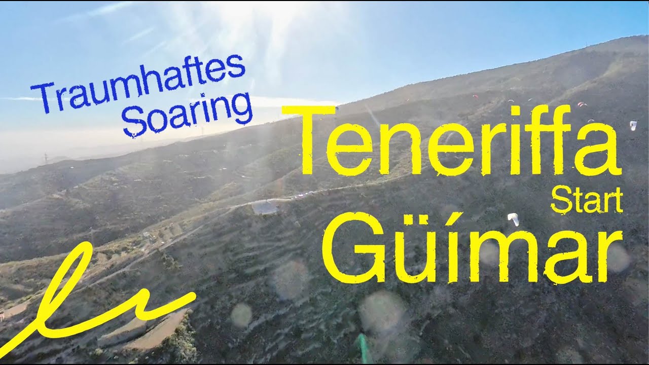 Teneriffa Güímar Gleitschirm Soaring Session - YouTube