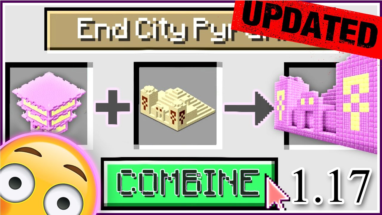 Minecraft but COMBINE STRUCTURES - GET OP ITEMS! WEIRDEST Minecraft 1. ...