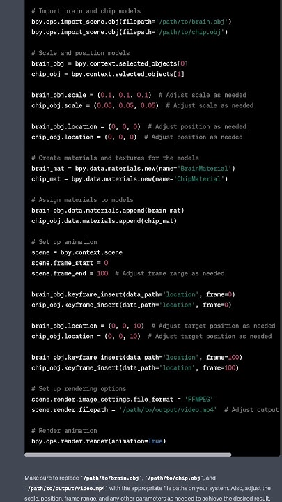 Python Script Run In The Blender Chatgpt Code Python Java Pythonscript Santalitech Youtube