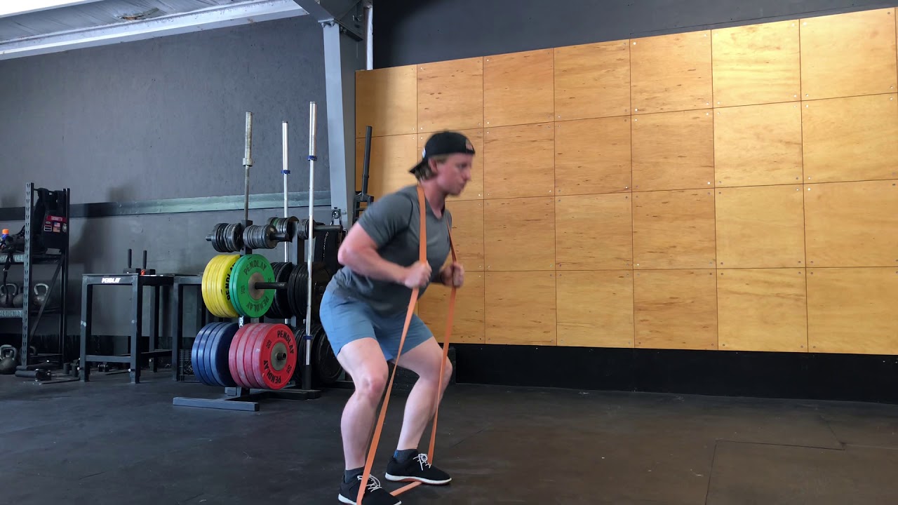 Banded Squat - YouTube