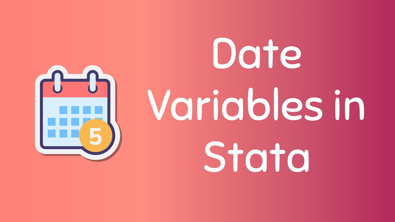 Working With Date Variables In Stata Youtube