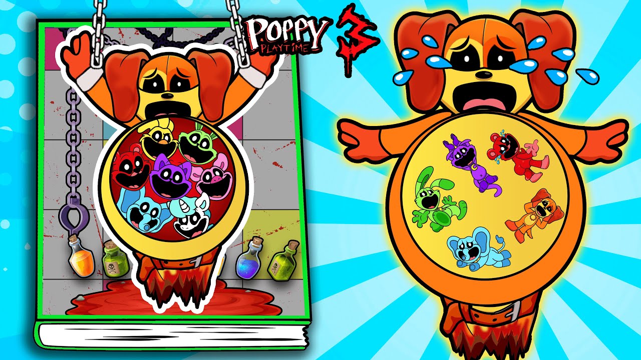 🐾paper diy🐾 Making Poppy Playtime Chapter 3 Game Book🐱🐶（+ Smiling ...