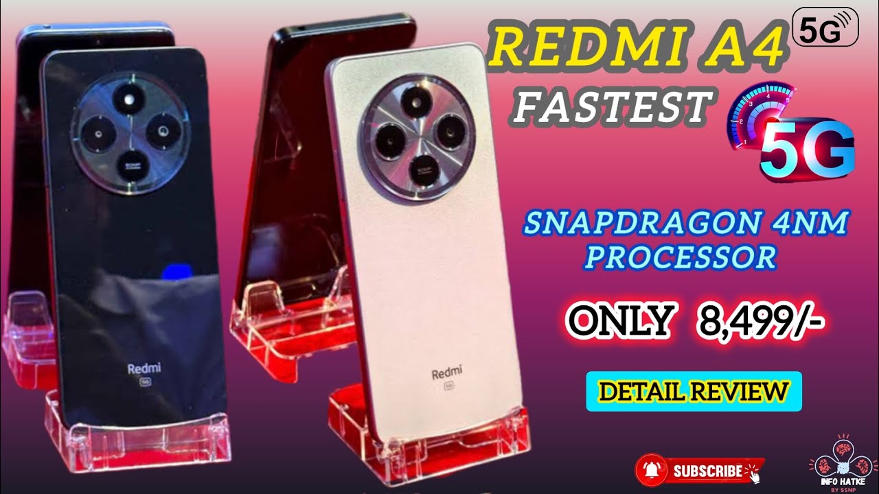 Redmi A4 5G Details & Review Powerful 4nm Snapdragon gaming processor ...