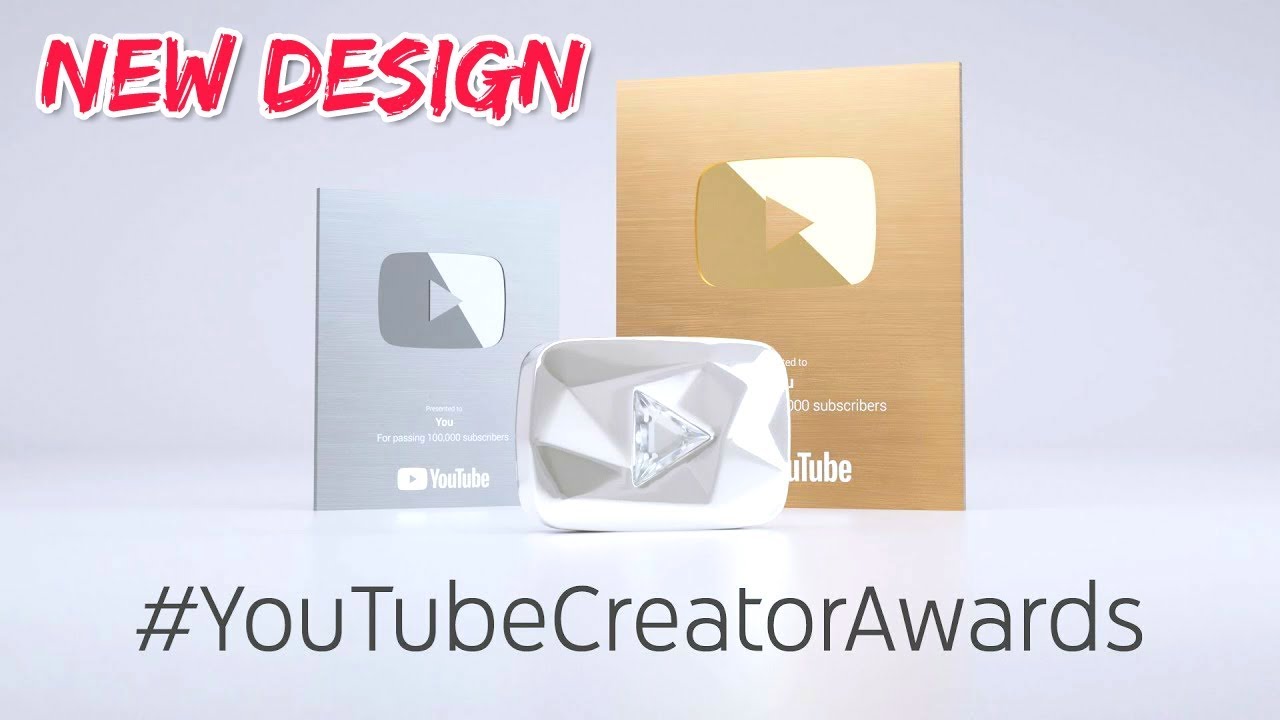 YouTube New Play Buttons New Design New Awards - YouTube