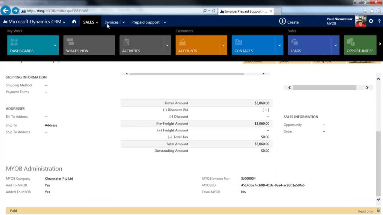 MyConnect Dynamics CRM & MYOB Integration - Better Connected - YouTube