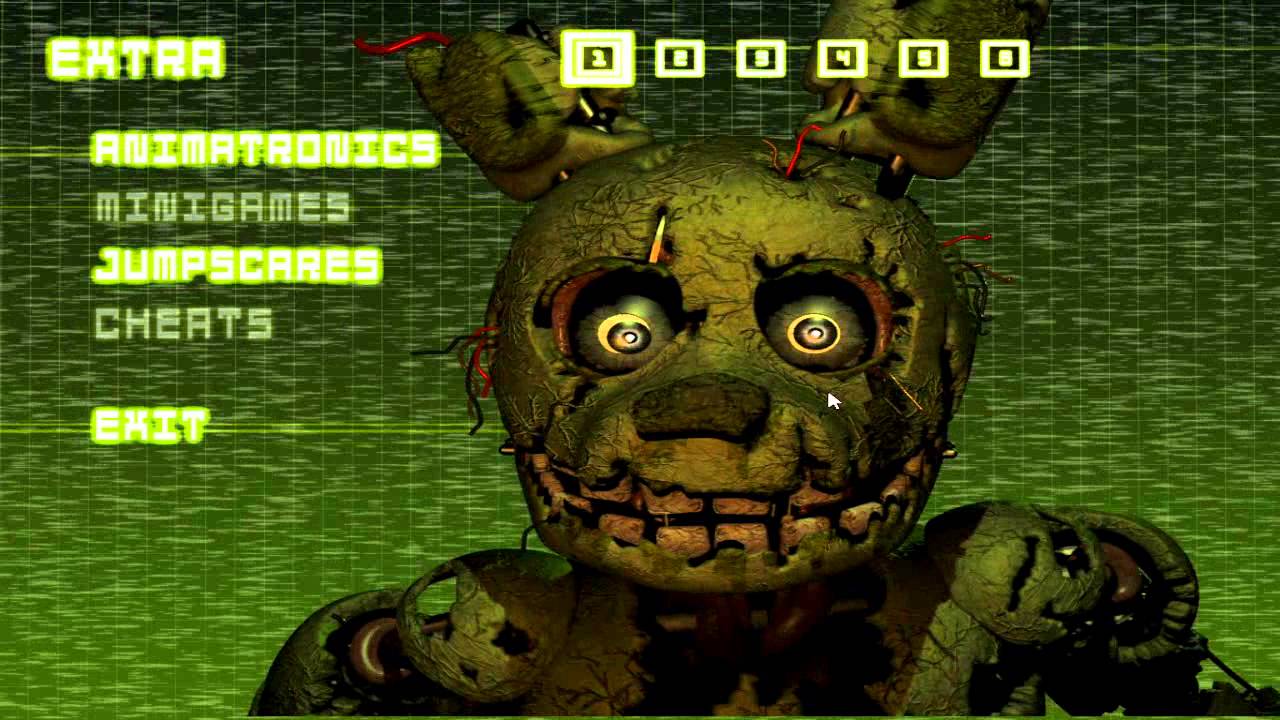 Five Nights at Freddy's 3 All Animatronics And All Jumpscares - YouTube