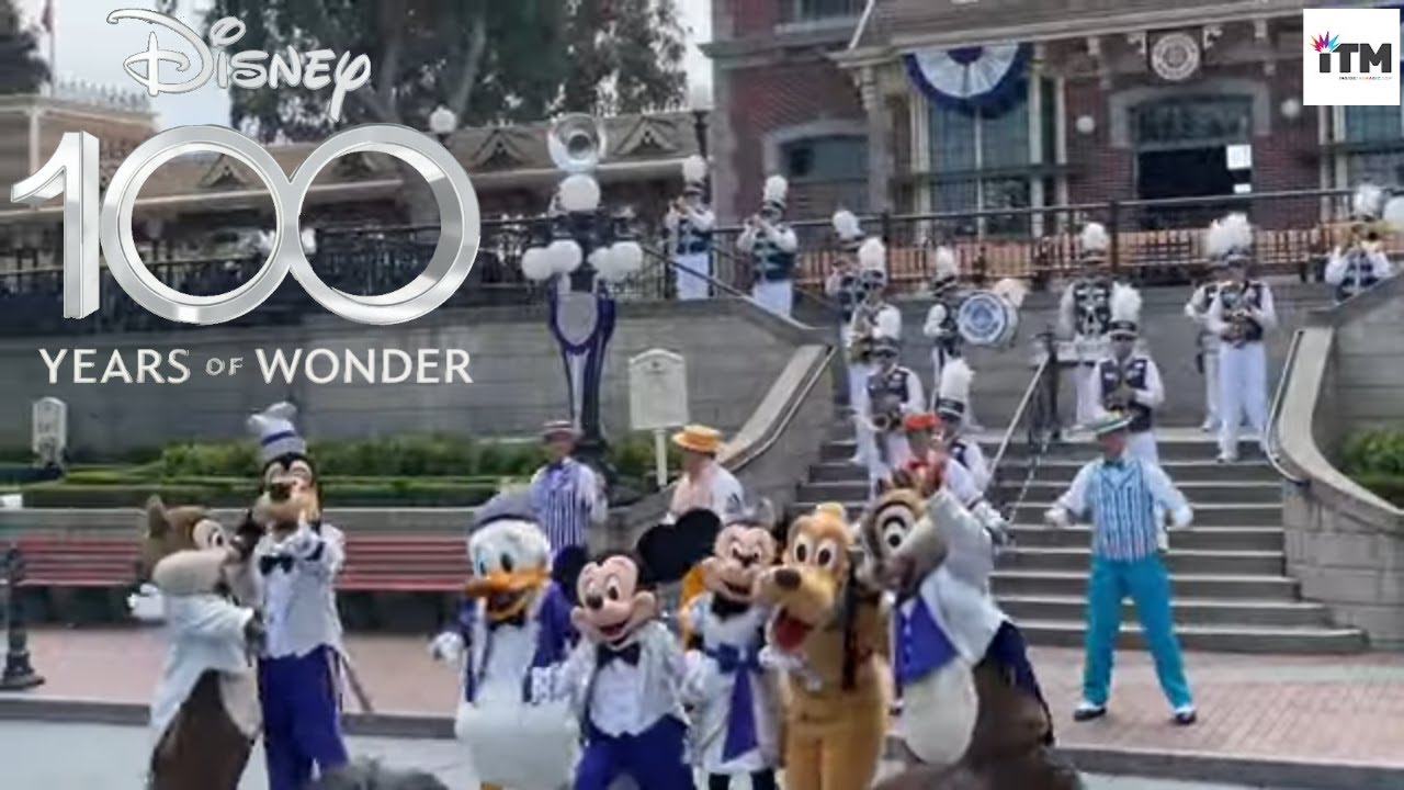 Disney's 100 Town Square Celebration • Disneyland Band - YouTube