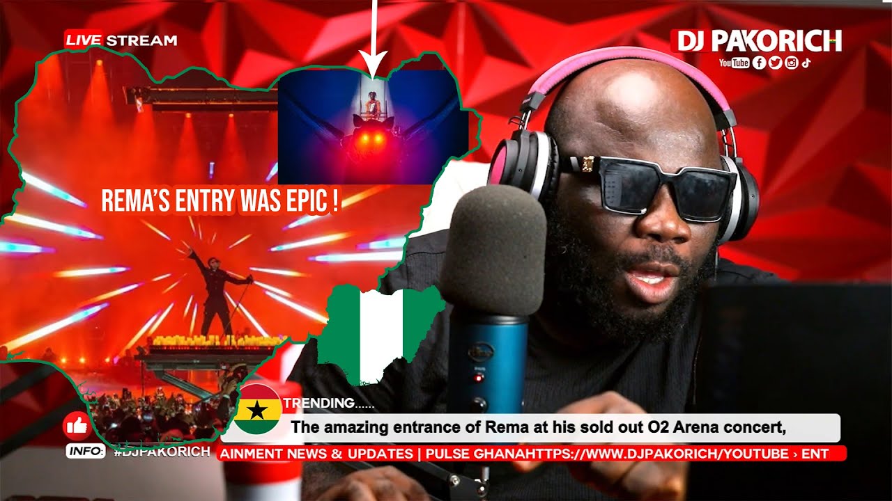 The amazing entrance of Rema at his sold out O2 Arena concert will make ...