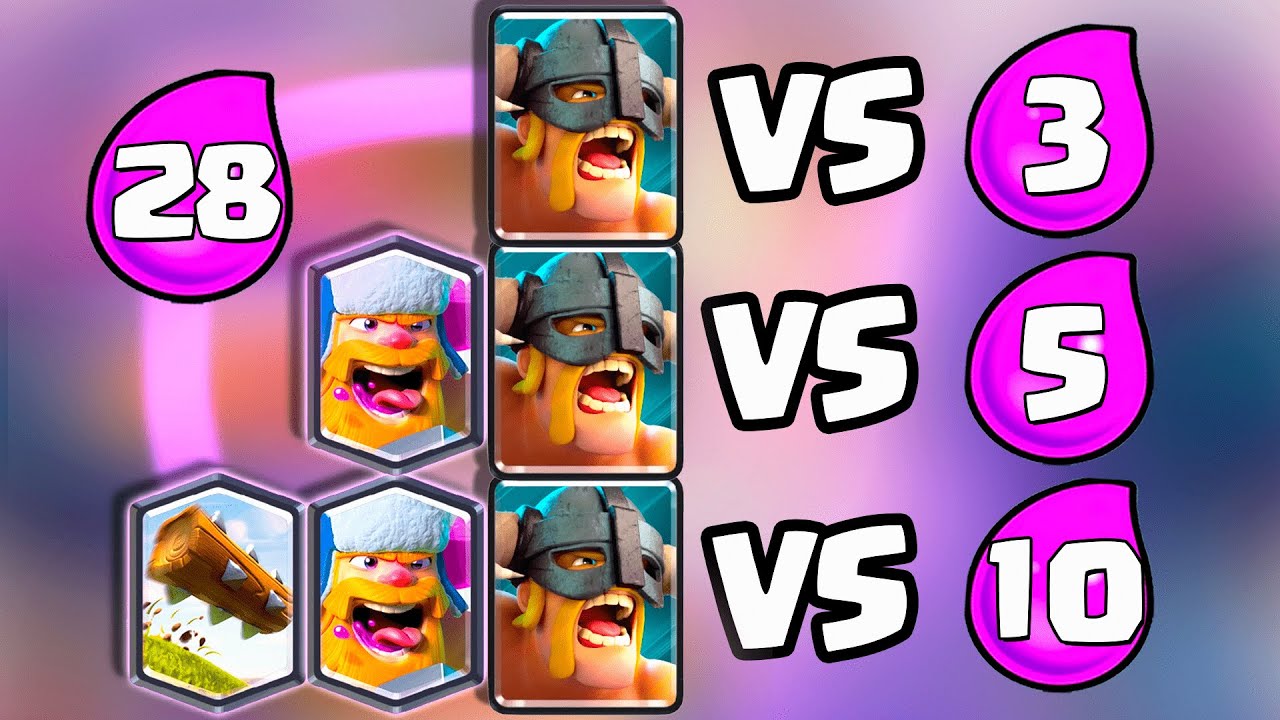 Clash Royale Easy Stop Ebarbs + Lumberjack + Log with 10 elixir - YouTube