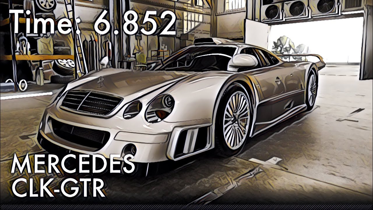 CSR2 - MERCEDES CLK-GTR - tune & shift (time: 6.852) - YouTube