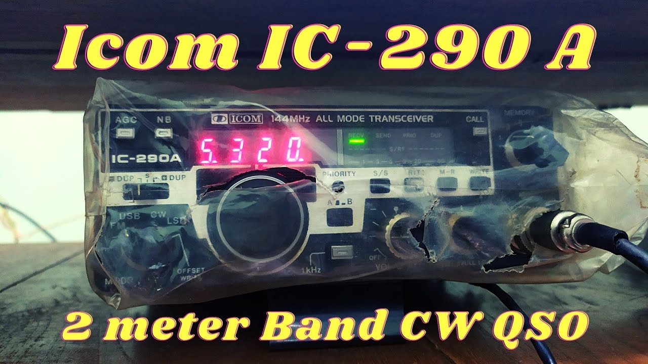 ICOM IC-290A - VHF 2M Band CW QSO - YouTube