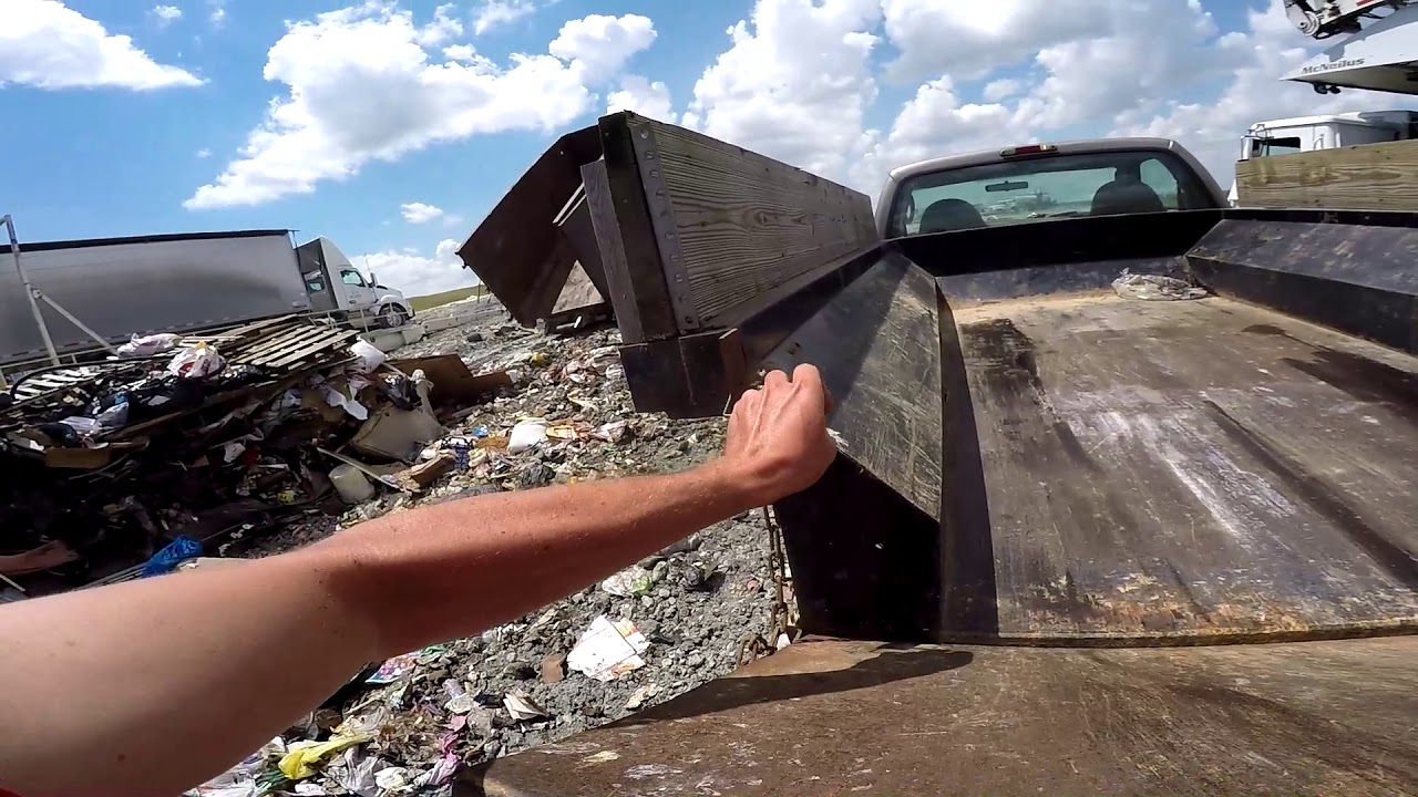 Easy Dumping the Shed Clean Out - YouTube