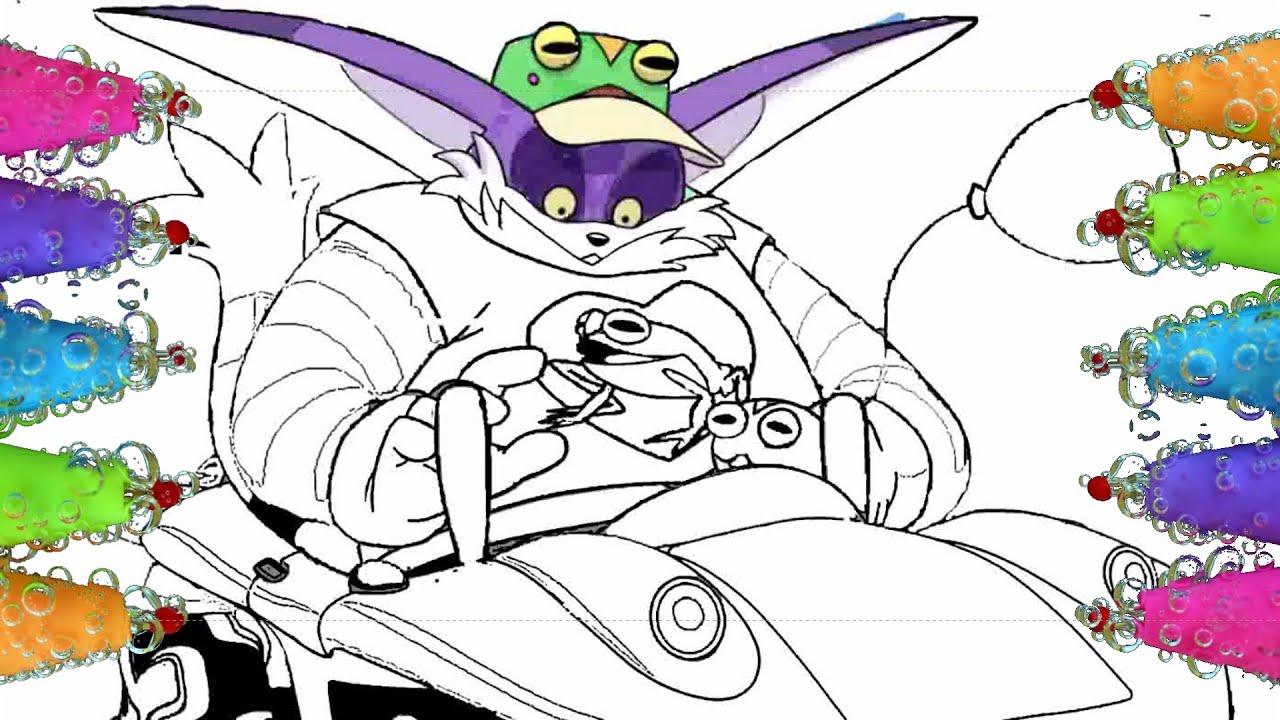Coloring TEAM SONIC RACING Characters | Coloring Page - YouTube