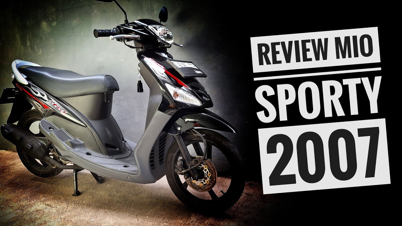 Review Mio Sporty 2007 Hitam - YouTube