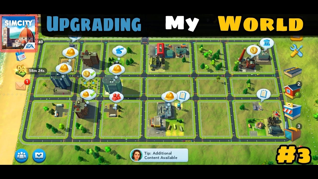 Upgrade the city || SimCity gameplay android - YouTube