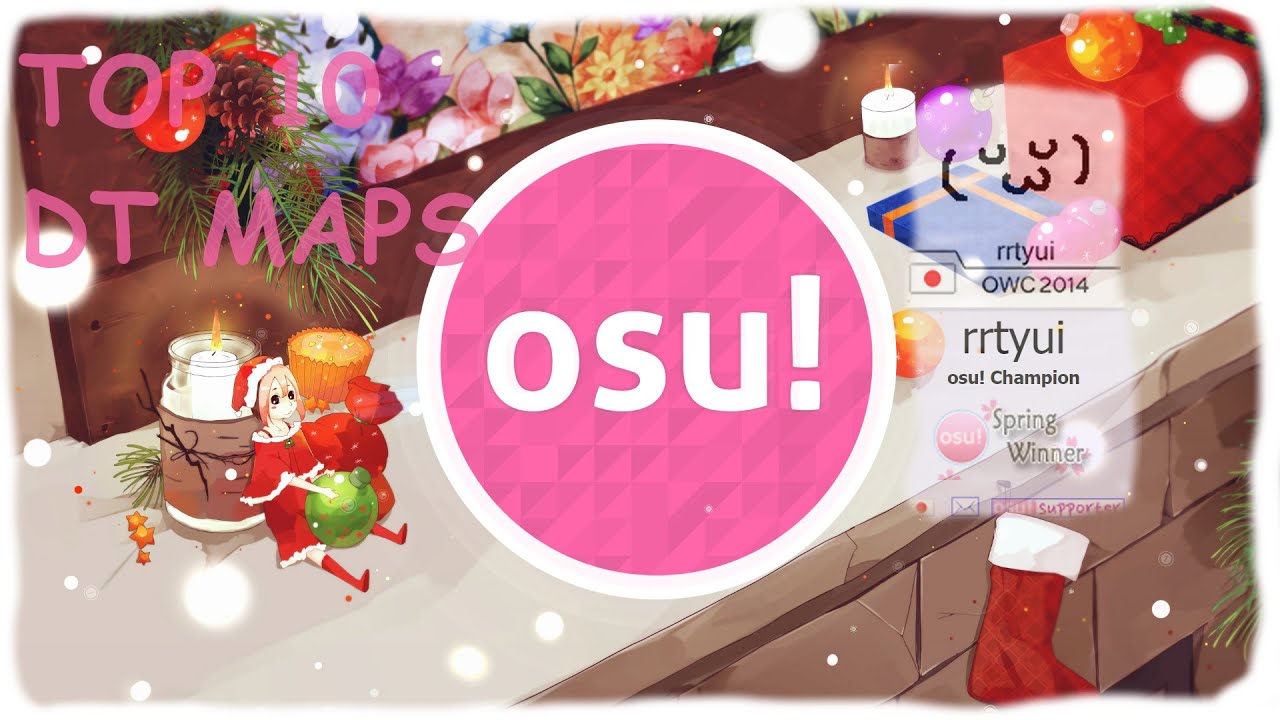 [60FPS] Osu! - TOP 10 of rrtyui's DT Maps - YouTube