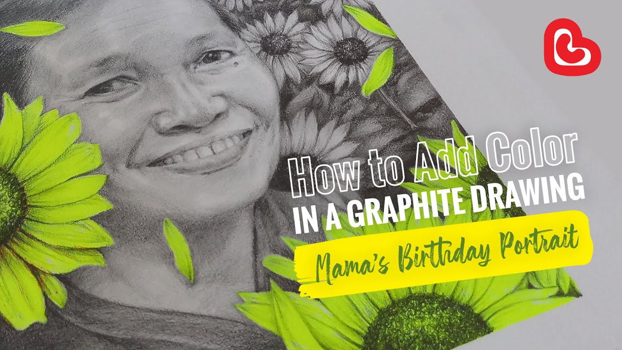 How to Add Color in a Graphite Drawing | Making a Graphite Portrait Eye ...