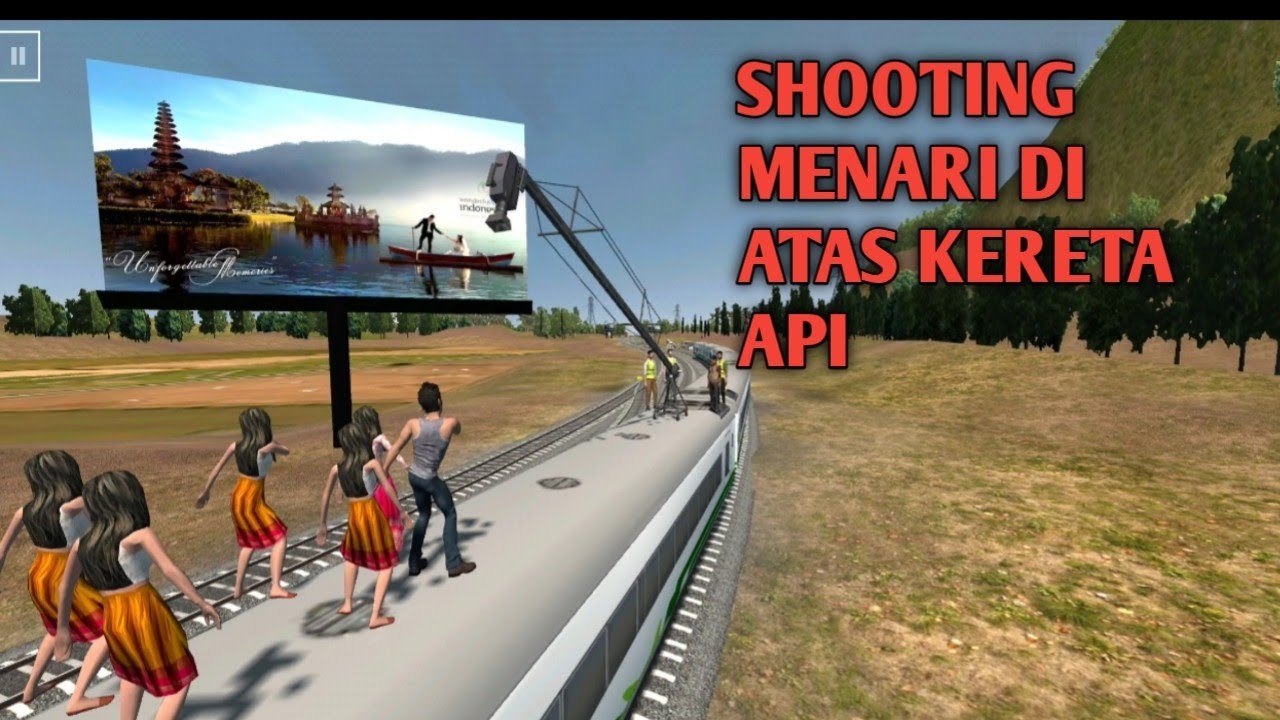KERETA API PANJANG || KERETA API INDONESIA || DANCE DIATAS KERETA ...