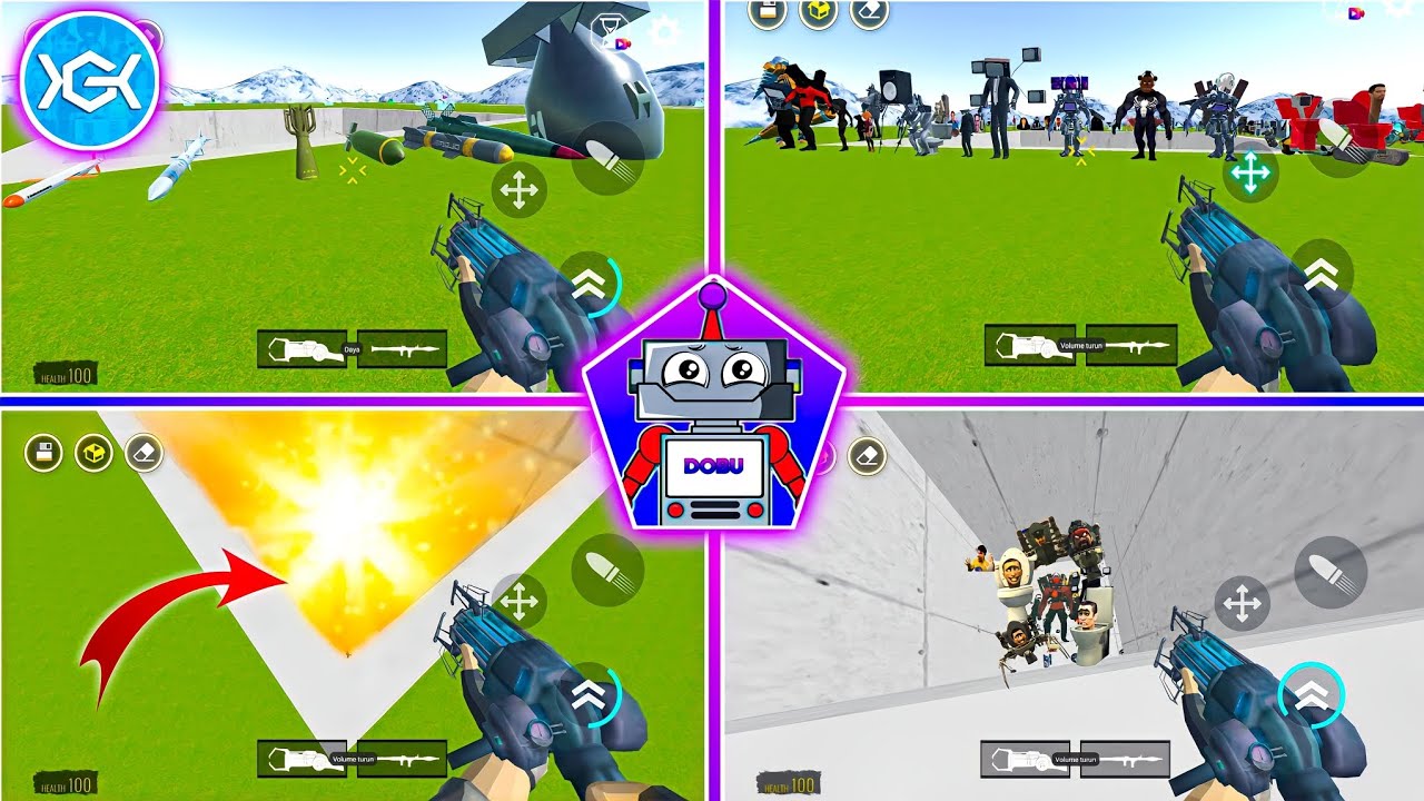 Nextbots in Playground Mod Experiment Explodes All Characters in the ...