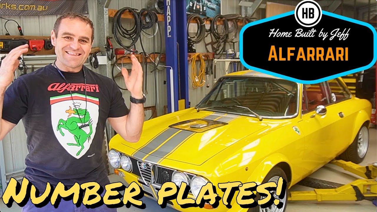 Number plates! - Ferrari engined Alfa 105 Alfarrari build part 220 ...