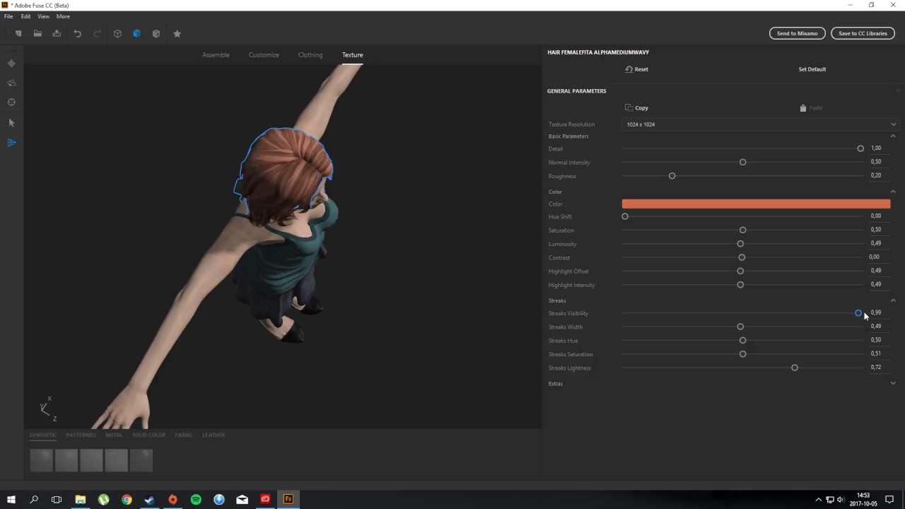 Adobe Fuse CC character test - YouTube