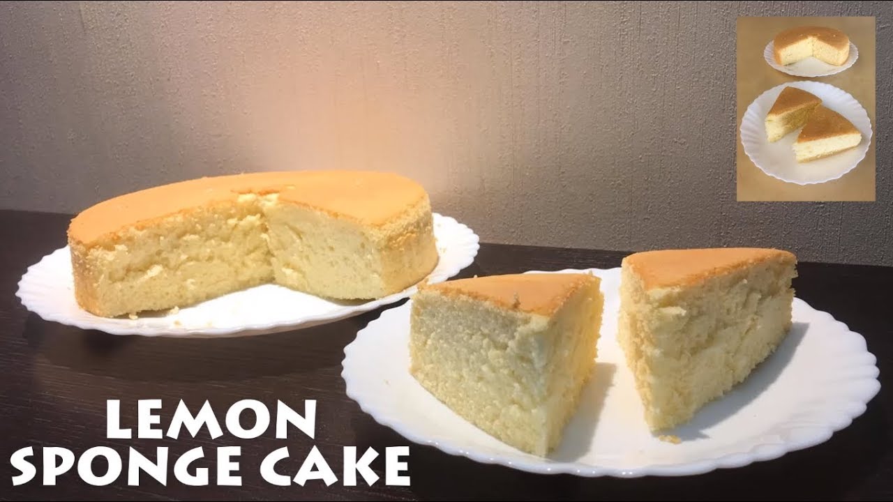 Lemon Sponge Cake Recipe - YouTube