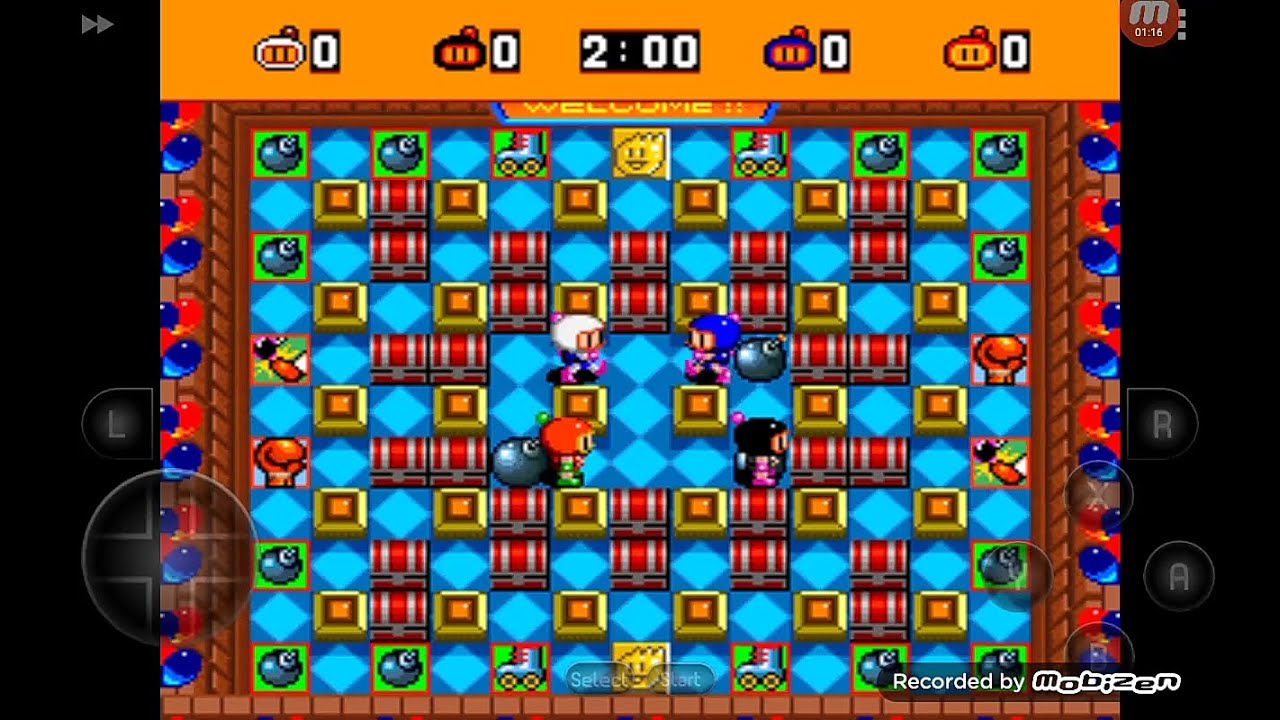 Super Bomberman SNES Offline adventure game' Short battle mode at duel ...