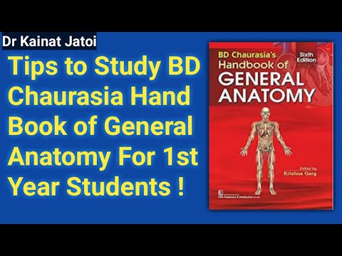 How to Study bd chaurasia Handbook of General Anatomy || For 1st Year ...