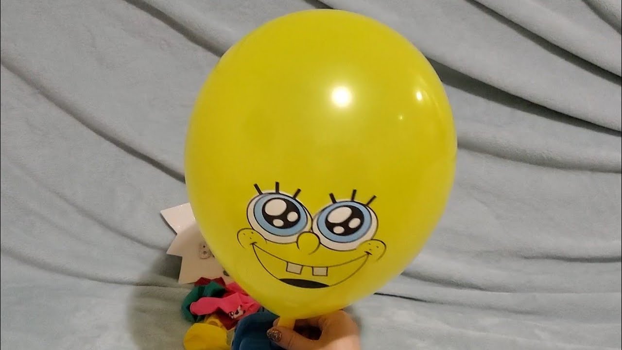 INFLATING AND DEFLATING FUN SPONGEBOB BALLOONS!!! - YouTube