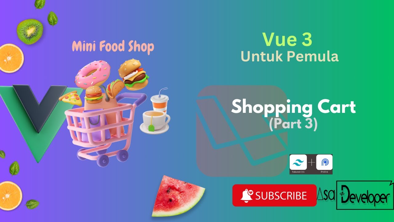 Vue 3 Untuk Pemula - List Cart (part 18) - YouTube