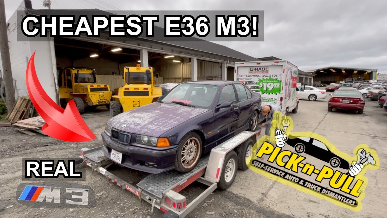 We bought a WRECKED E36 M3 from Pick-n-Pull! - YouTube