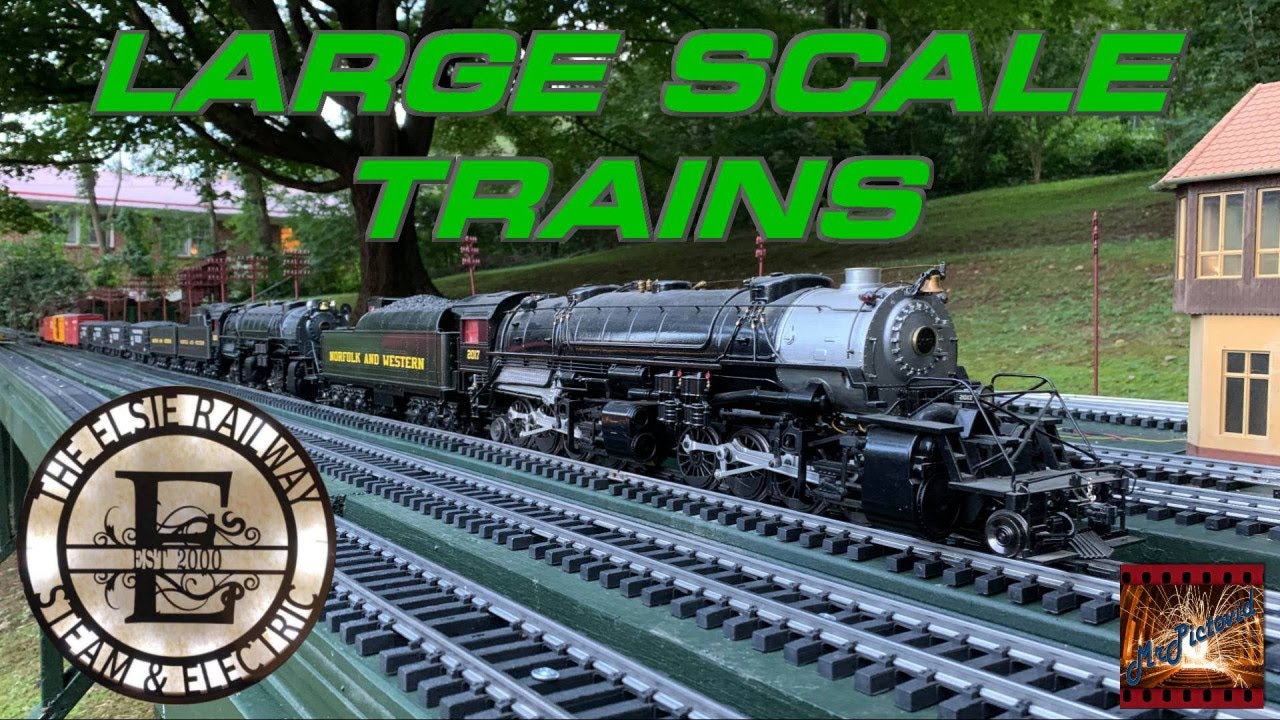 Large Scale Trains LS#1 The Elsie G Scale Railroad LIVE - YouTube