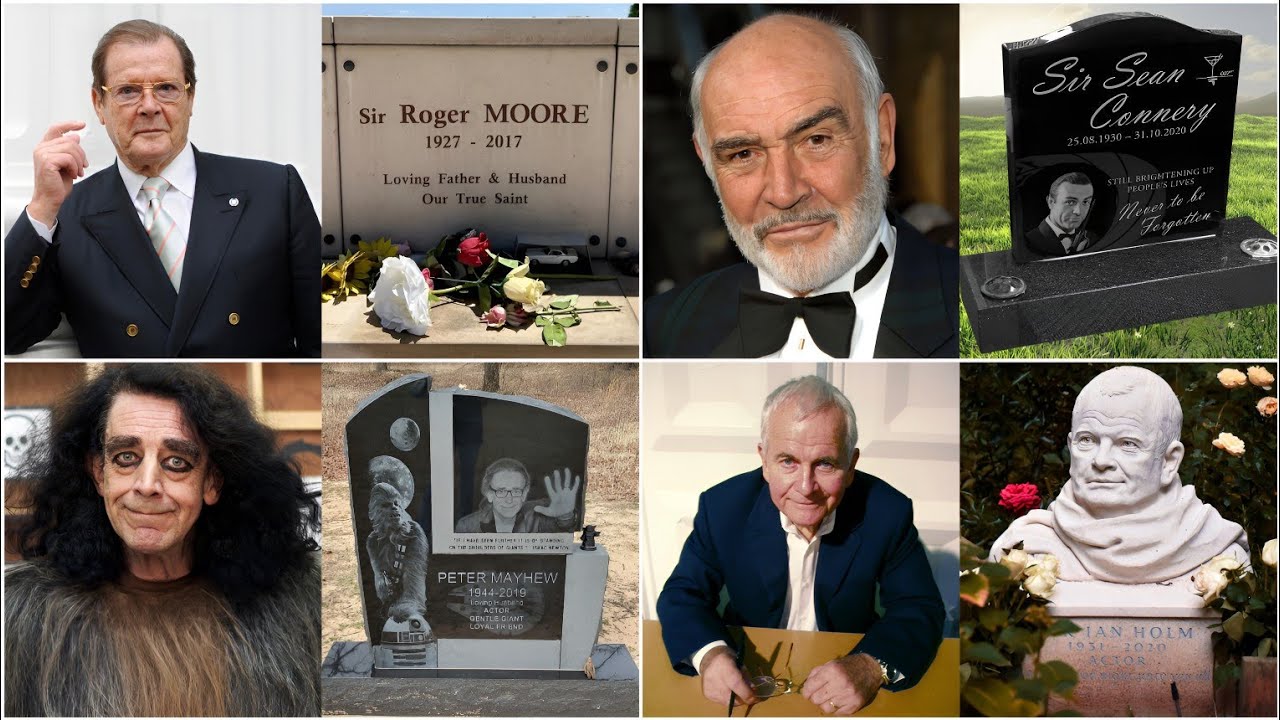 Graves Of 20 Legendary British Actors - Where Are They Buried? - YouTube